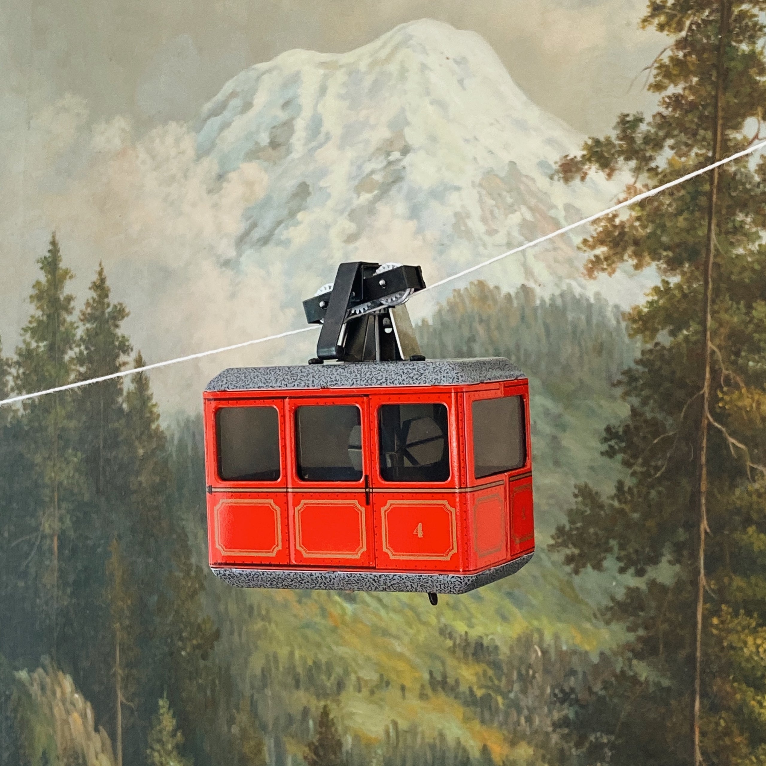 Red Tin Wind Up Cable Car – The Hendersons